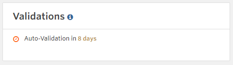 How to check when the oldest transaction will auto-validate?